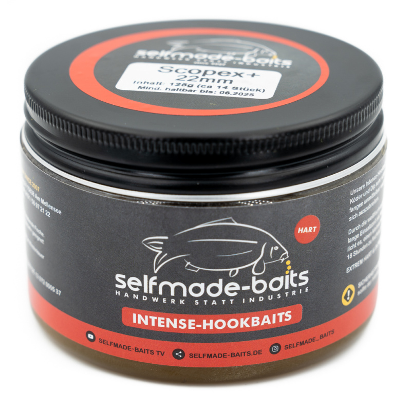 Scopex+ (Natur) 22mm Rund Intense-Hookbaits (Inhalt: ca. 14 Stück), 9,00